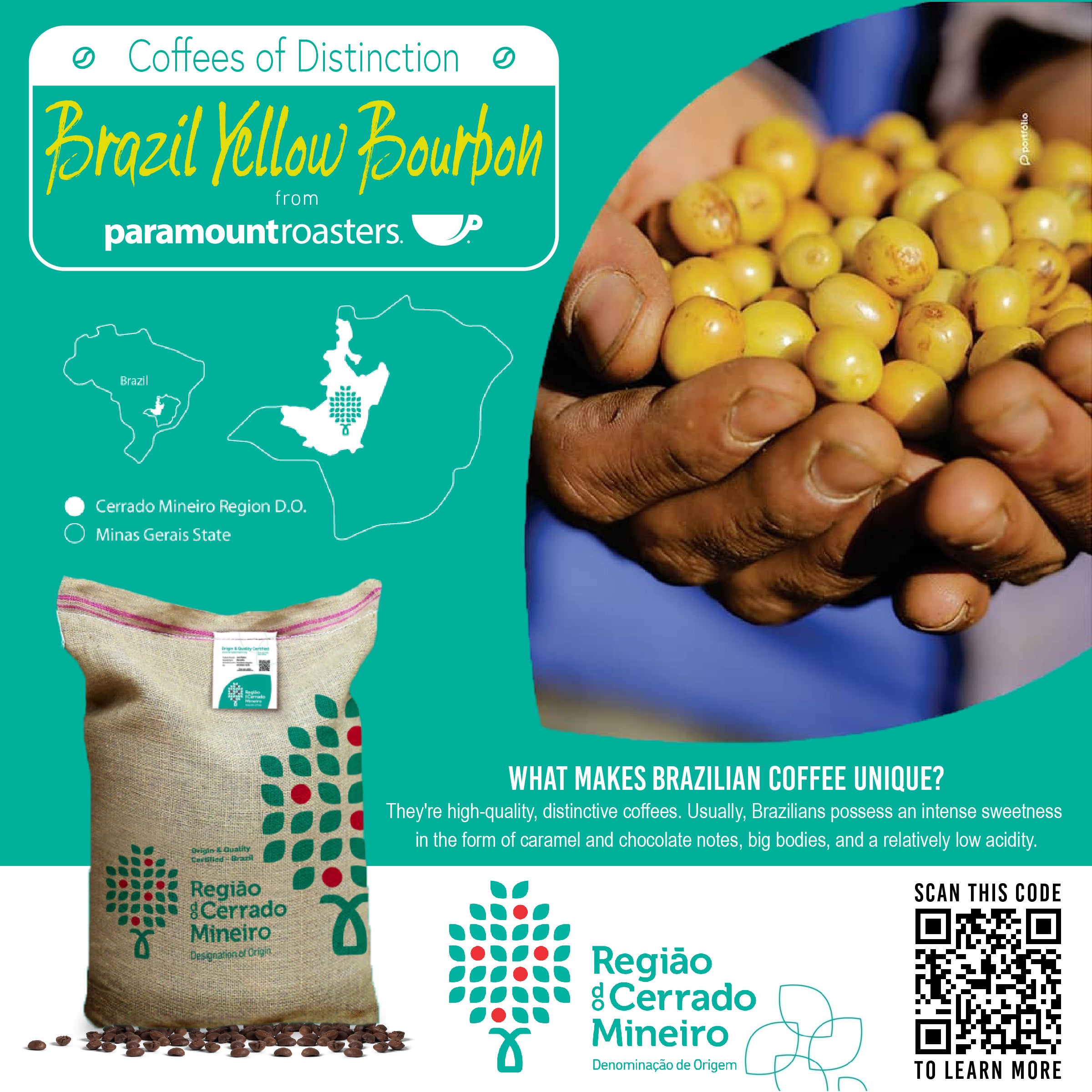 Brazil Yellow Bourbon, From the First "Designation of Origin" Region i ...