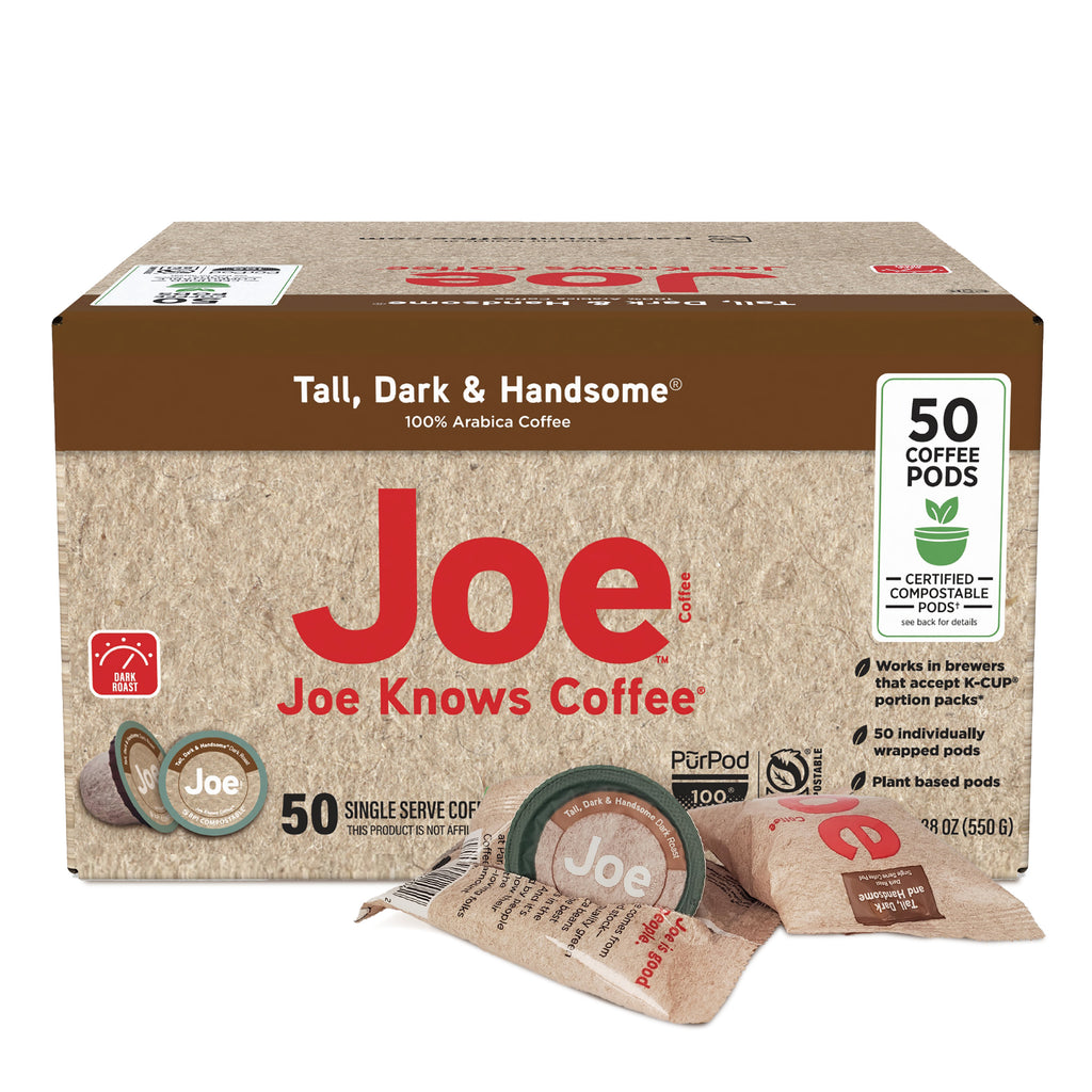 Joe Knows Coffee® Tall, Dark & Handsome® 50ct Single Serve Compostable ...