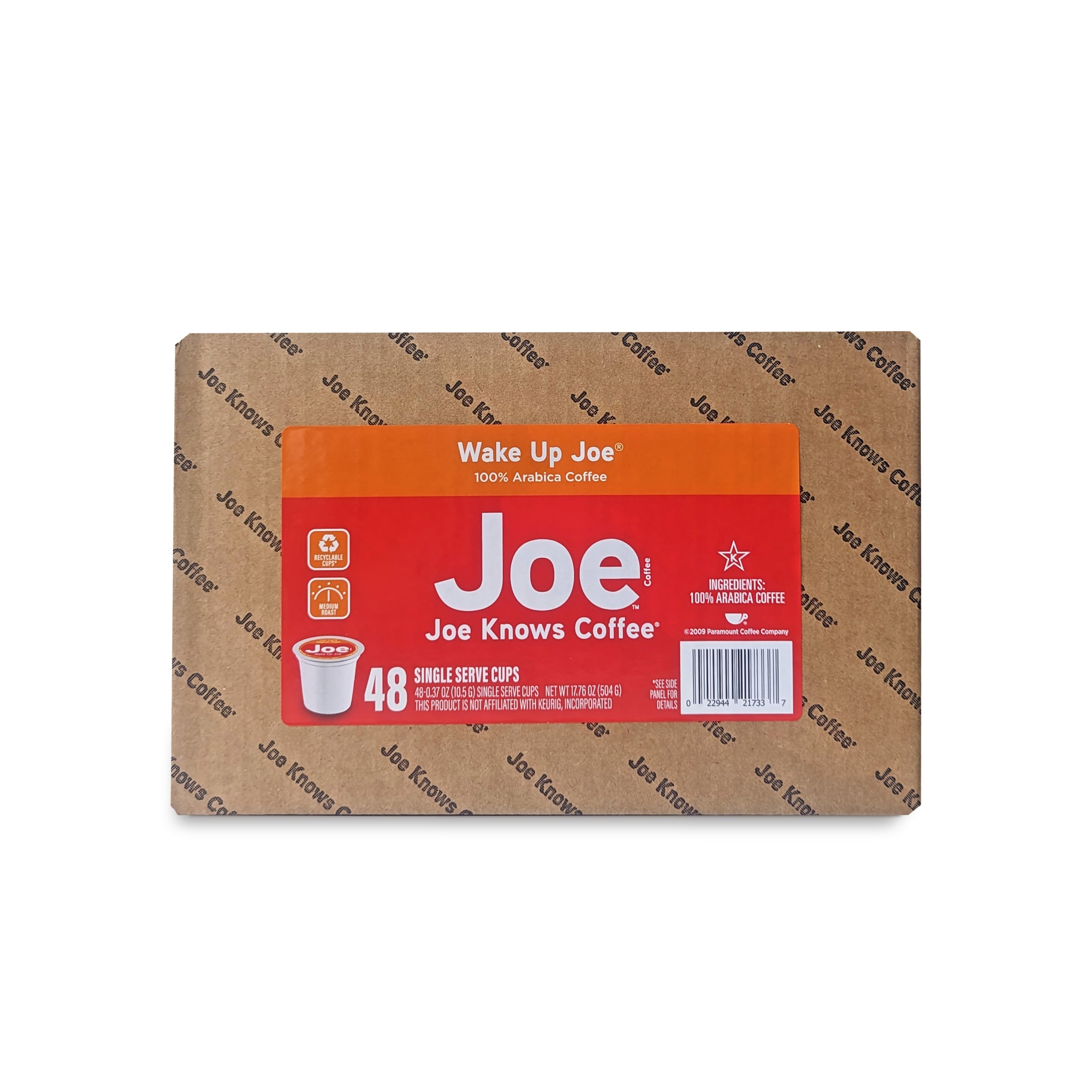 Joe Knows Coffee® Wake Up Joe® Single Serve 48ct Carton – Paramount Coffee